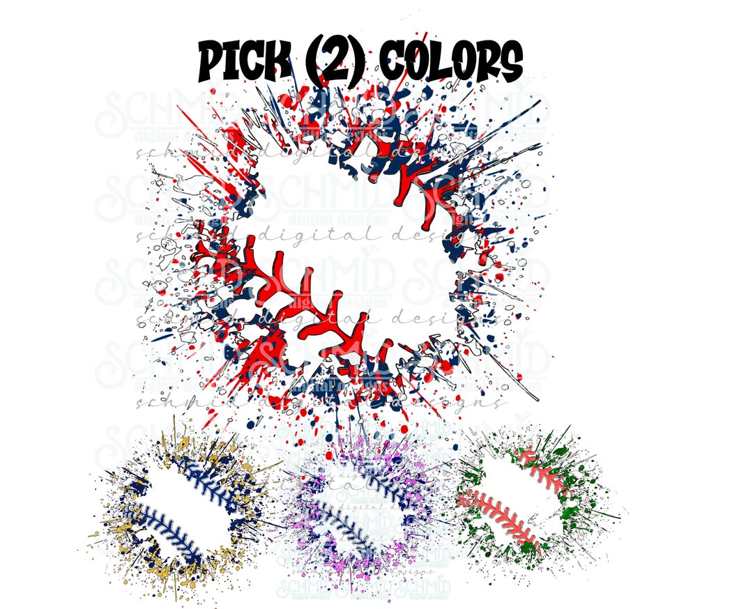 MADE TO ORDER Splatter Baseball Png Baseball Png Baseball - Etsy