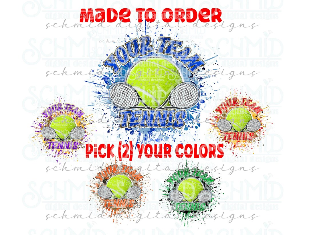 Personalized Tennis TEAM PNG, Tennis Team Png, Tennis Team Deigns ...