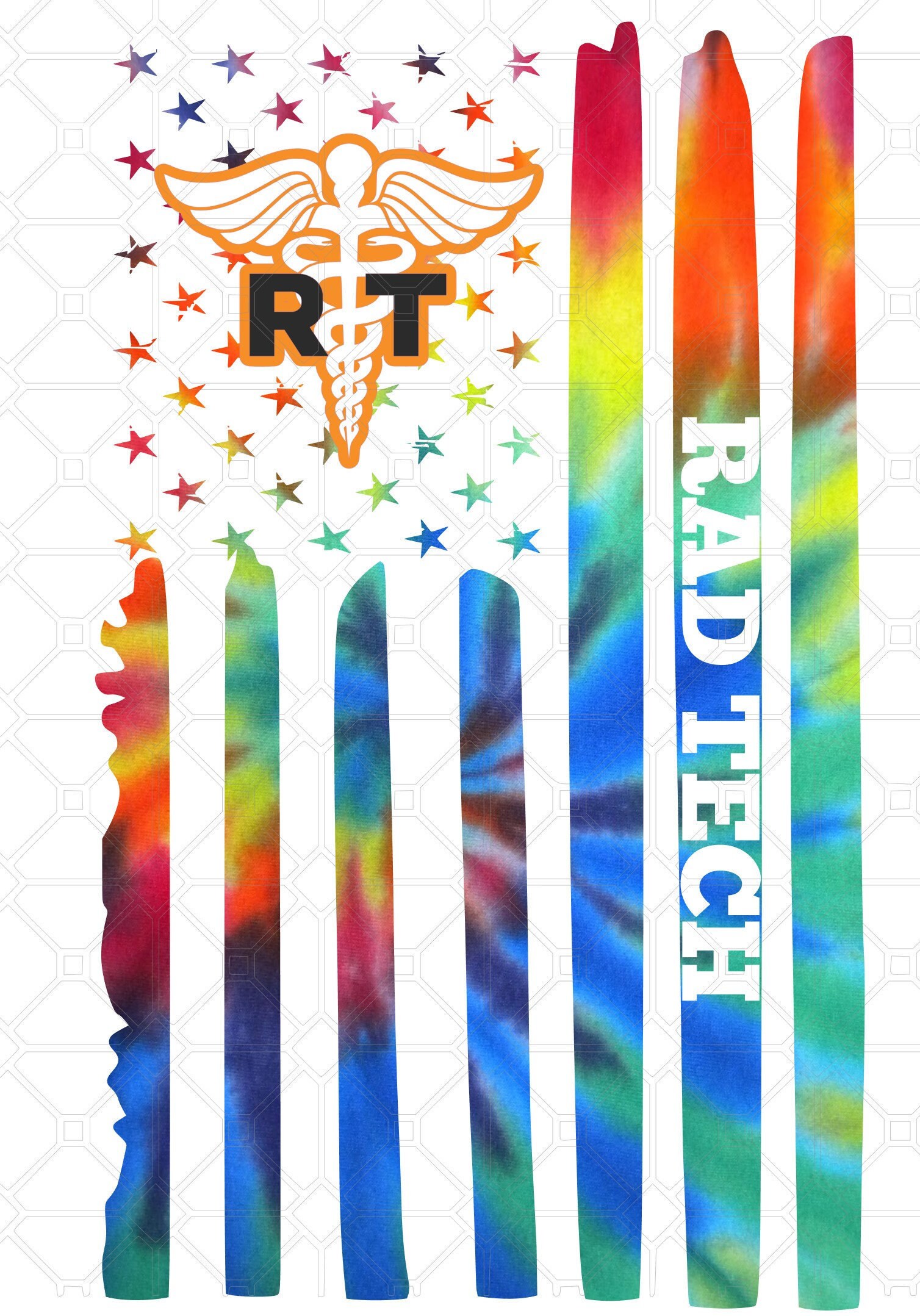 Rad Tech Tie Dye Designs American Flag Png rad Tech Flag Rad Tech Png ...