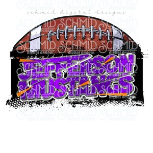 Split, Personalized Football TEAM PNG, Football Mascot PNG, Mascot ...