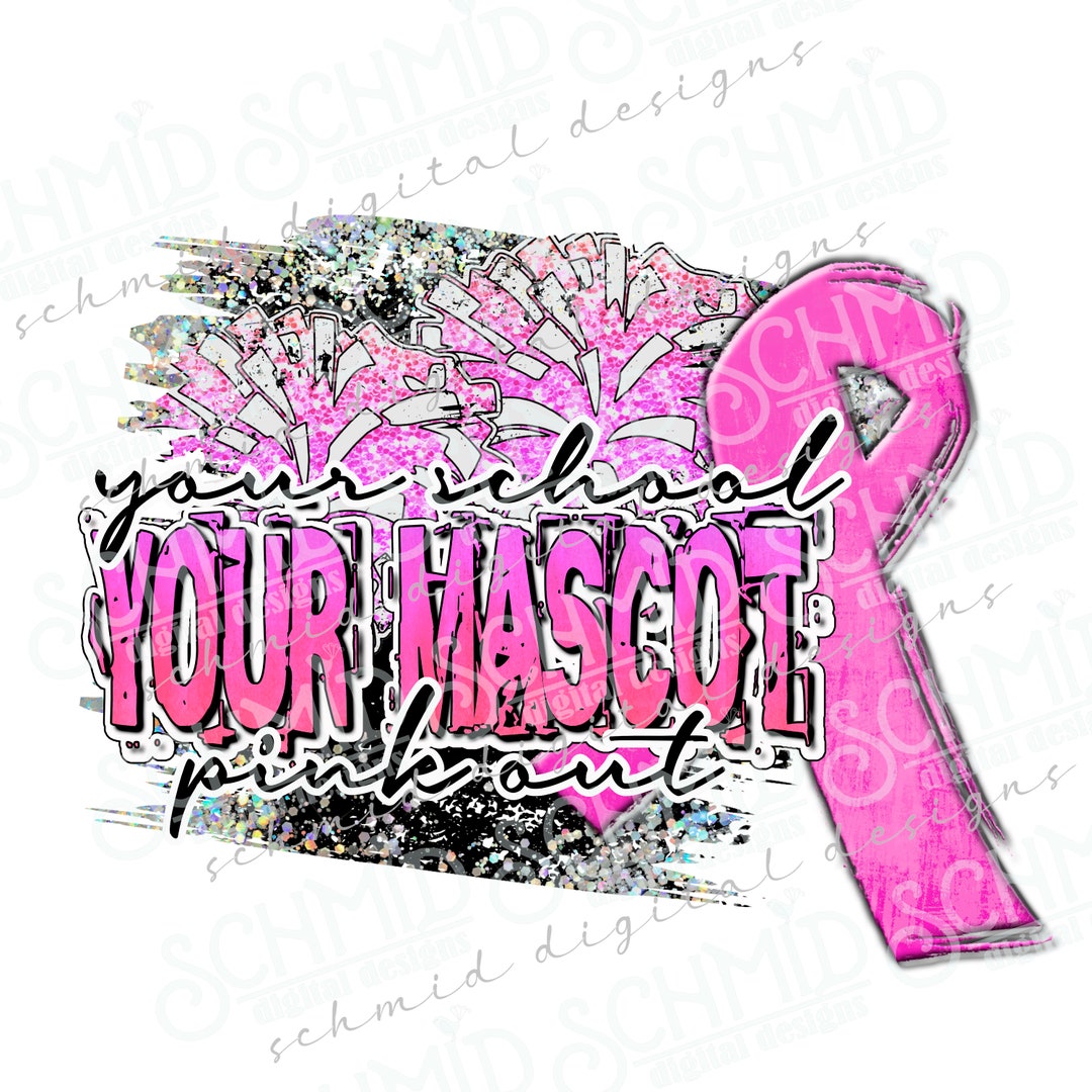Personalized Breast Cancer Cheer PNG, Pink Out Cheer PNG, Breast Cancer ...