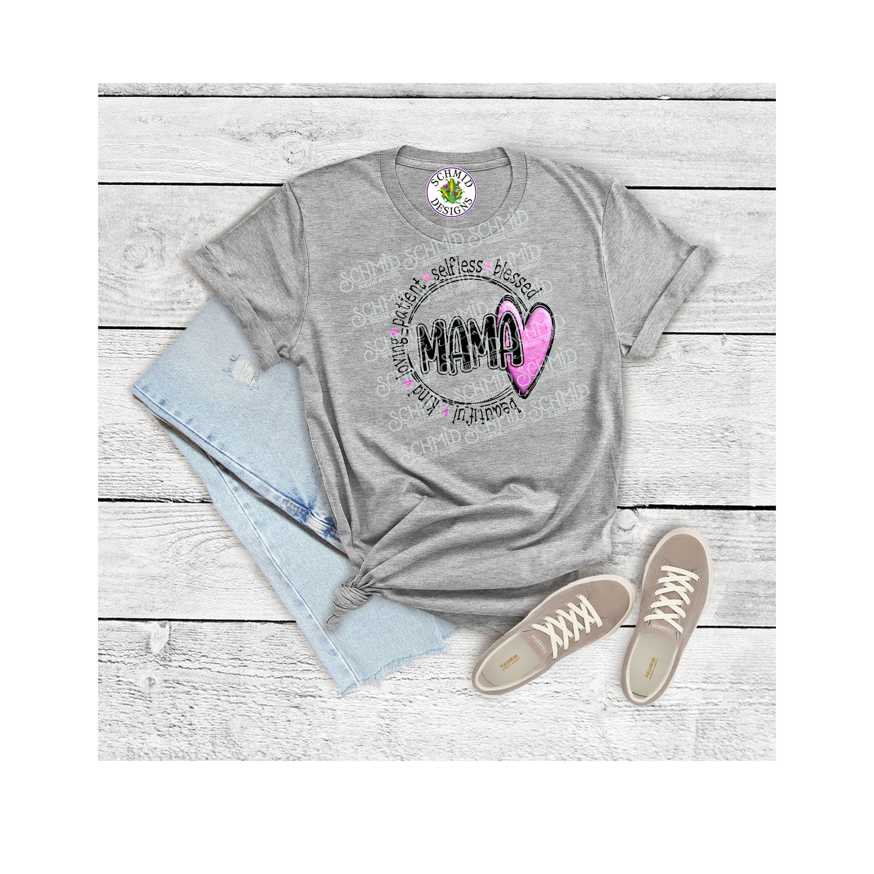 Loved Mom Circle Mom Shirt Png Mom Shirt Design Mom Tshirt - Etsy