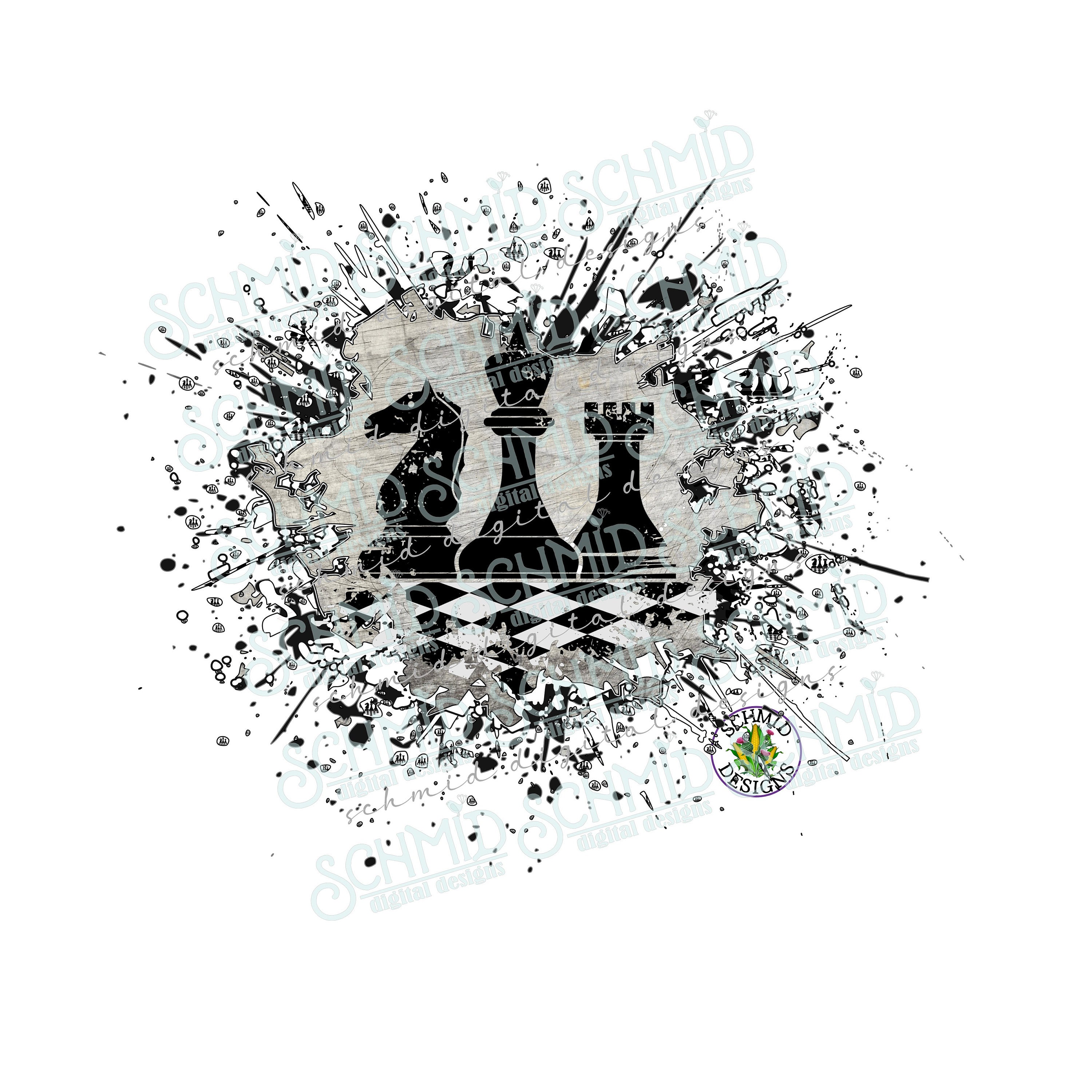Chess Splatter Chess Png Chess Sublimation Digital Download - Etsy