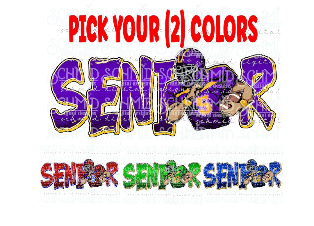 Personalized, Football Senior PNG, Football Senior Design, Football ...