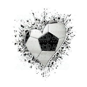 Splatter Heart, Soccer Heart, Splatter Soccer Png, Soccer Background ...