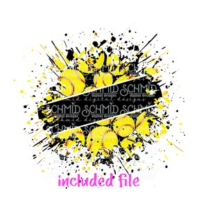 Splatter Softball Png, Softball Png, Softball Background Png, Softball ...