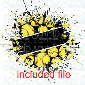 Splatter Softball Png, Softball Png, Softball Background Png, Softball ...