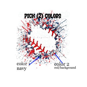 MADE TO ORDER Splatter Baseball Png Baseball Png Baseball - Etsy