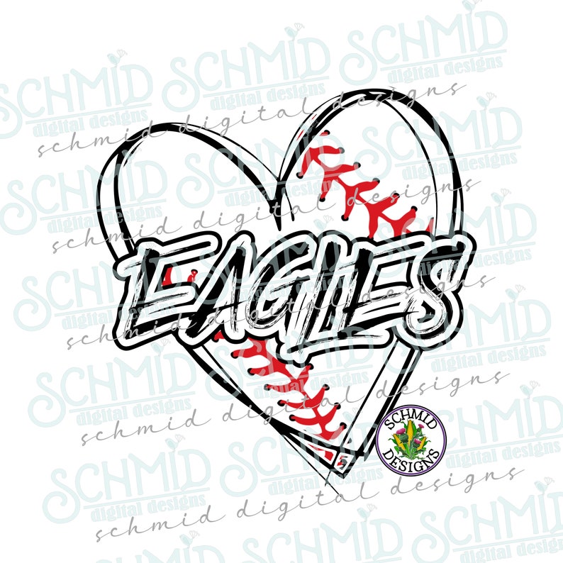 Personalized Baseball Heart PNG /baseball Mascot PNG / Mascot | Etsy