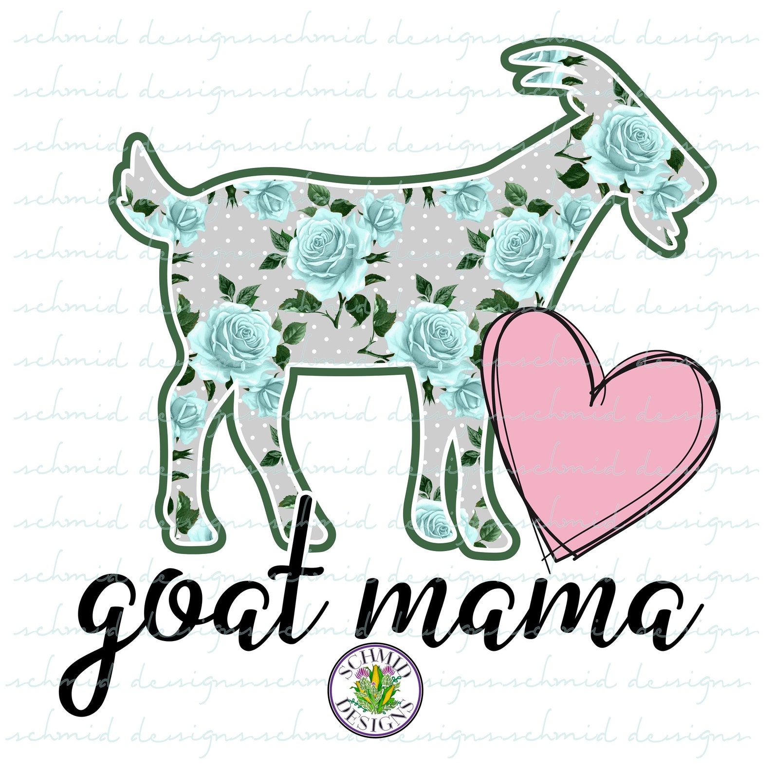 Floral Goat Mama PNG / Goat Mama Clipart / Goat Mama Design / - Etsy