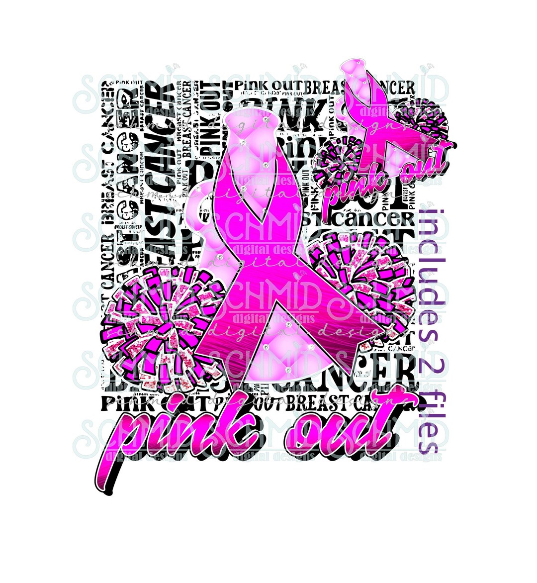 Cheer Pink Out Png, Breast Cancer Awareness Png, Cheer Design for ...