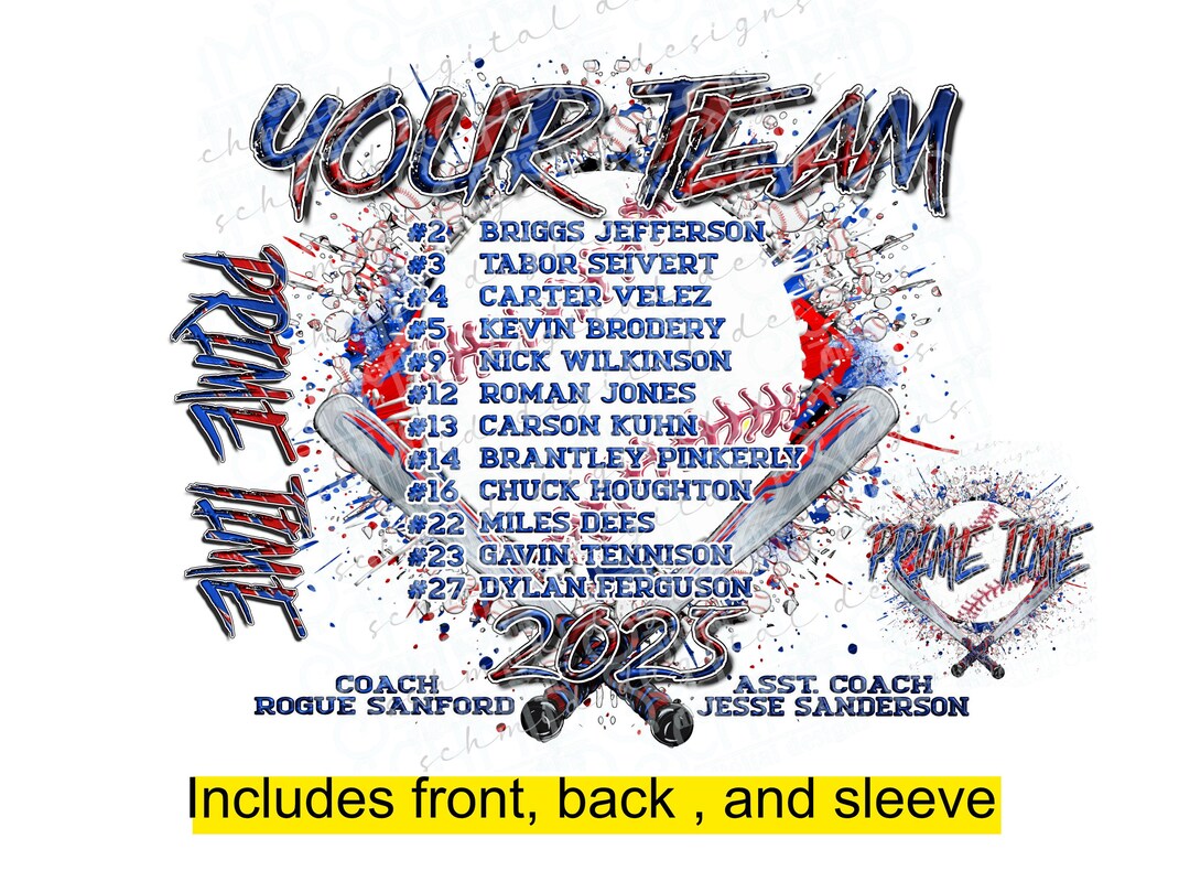Custom Baseball Team Png, Baseball Team Roster, Custom Baseball Png ...