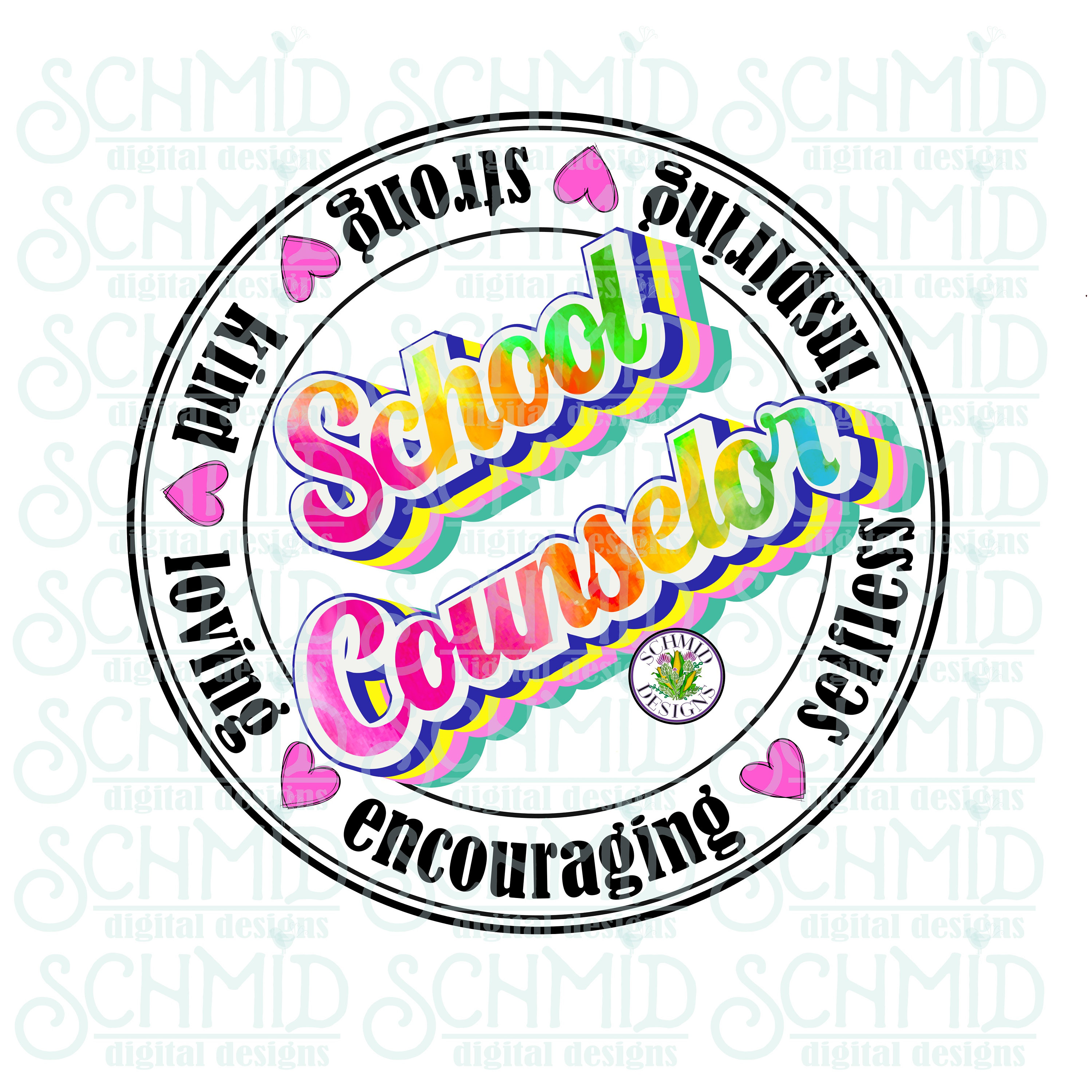 School Counseling Logo School Counselor Student National Secondary