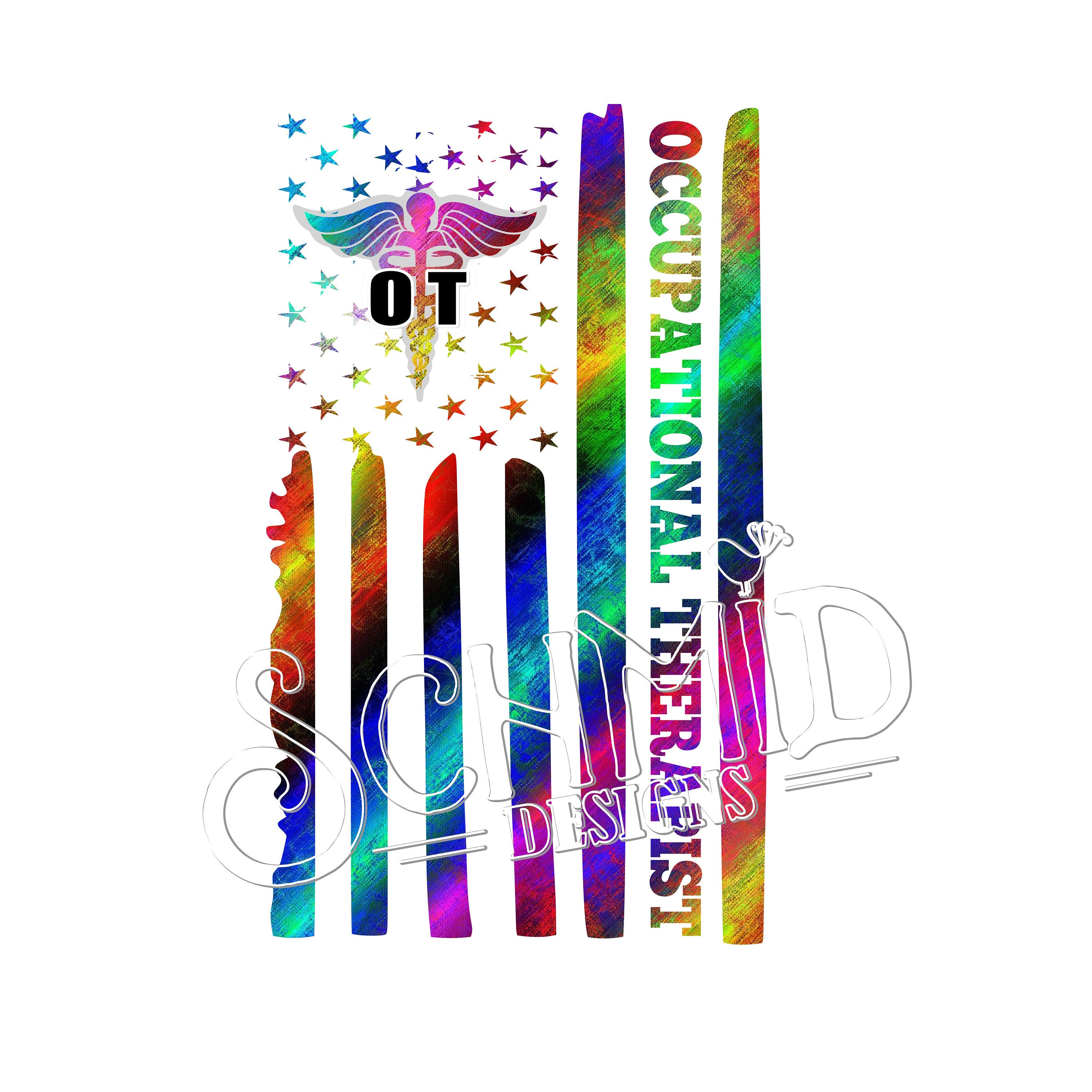OT flag OCCUPATIONAl therapist FLAGOCCUPATIONAl therapist | Etsy
