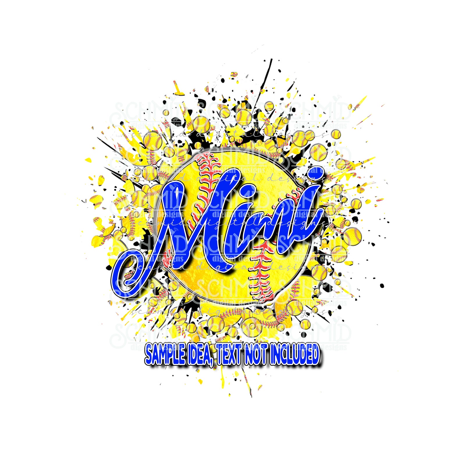 Circle Splatter, Softball Png, Softball Background, Softball Background ...