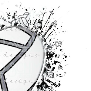 Heart Splatter, Volleyball Png, Volleyball Background, Volleyball ...