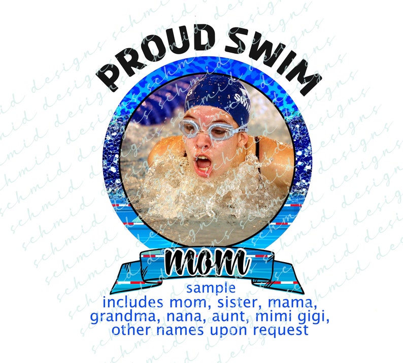 Swim Add a Photo Swim Mom PNG Swimming Mom PNG Swimming - Etsy