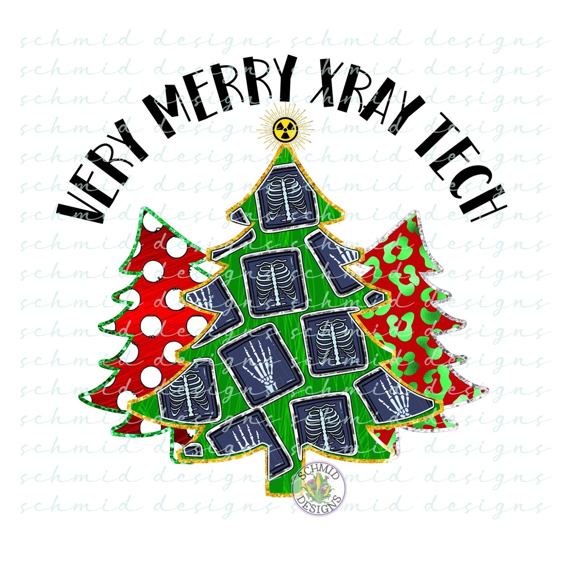 Very Merry Xray Tech Christmas PNG / DIGITAL (Instant Download) - Etsy