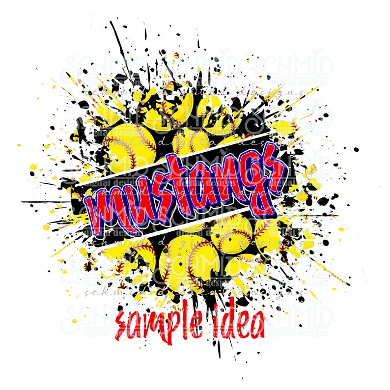 Personalized Softball TEAM PNG Softball Mascot PNG Mascot - Etsy