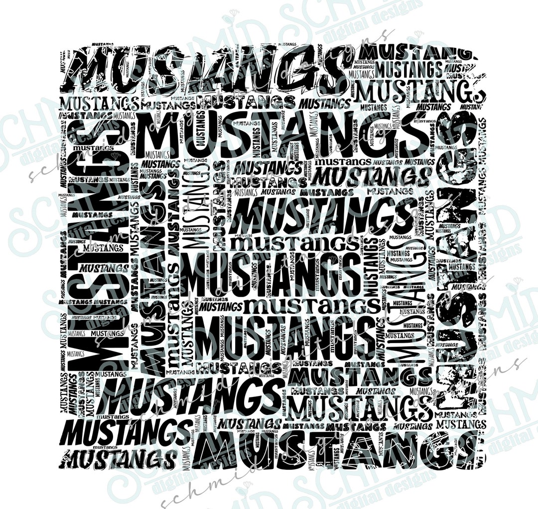 Mustangs PNG Mustangs Background Mustang Pride Design - Etsy