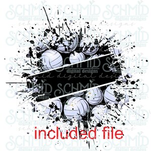 Splatter Volleyball Png, Volleyball Background, Volleyball Digital ...