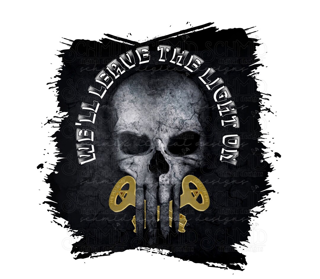 We'll Leave the Light on Skull Png, Corrections Officer Design for ...