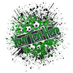 Soccer Splatter, Custom Color Soccer Png, Soccer Png, Soccer Background ...