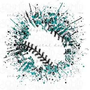 MADE TO ORDER, Splatter Baseball Png, Baseball Png, Baseball Background ...