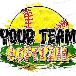 Personalized Softball TEAM PNG, Softball Mascot PNG, Mascot Design ...