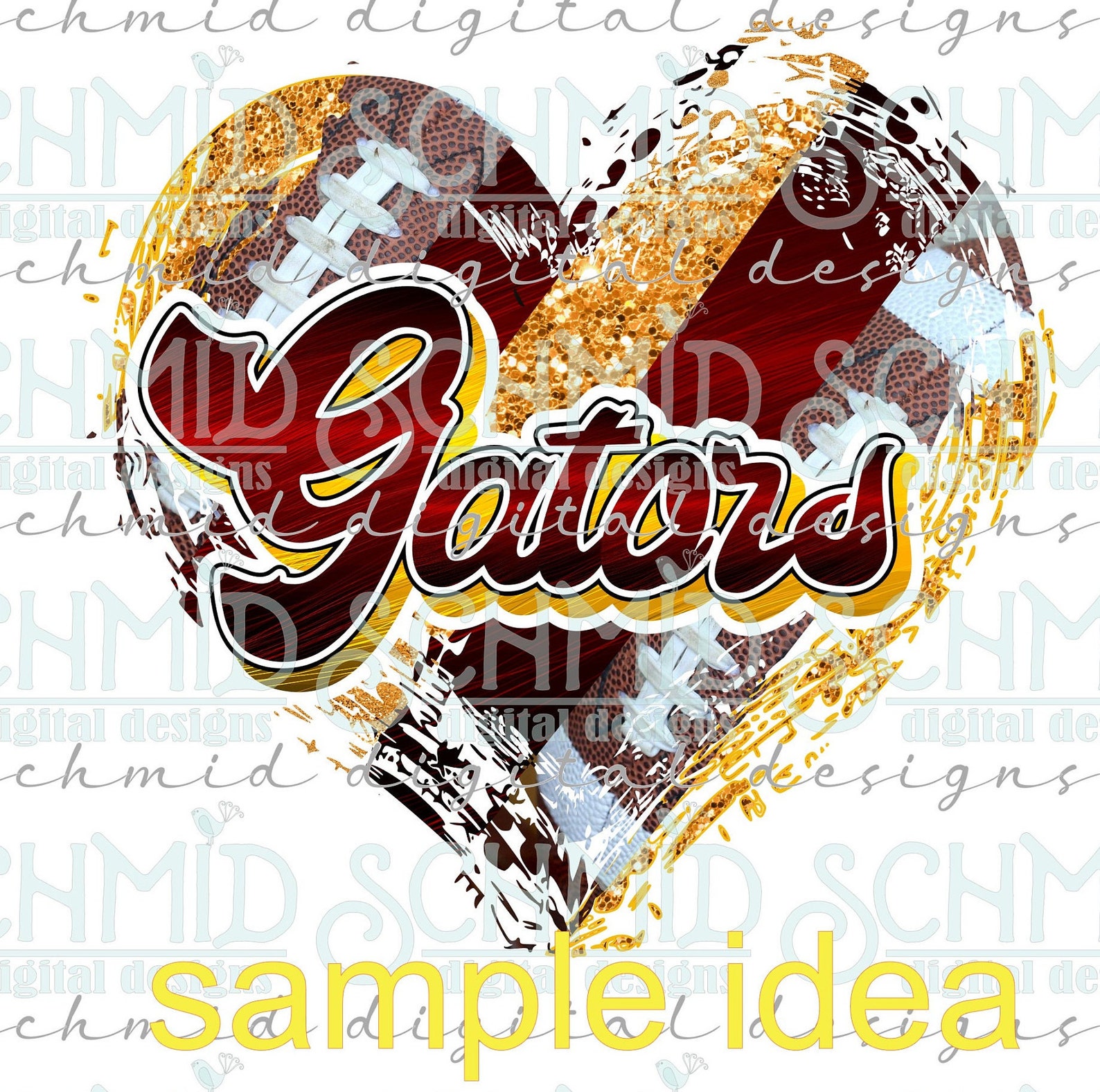 Maroon and Gold Football PNG Football Mascot PNG Mascot - Etsy