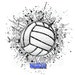 Circle Splatter, Volleyball Png, Volleyball Background, Volleyball ...