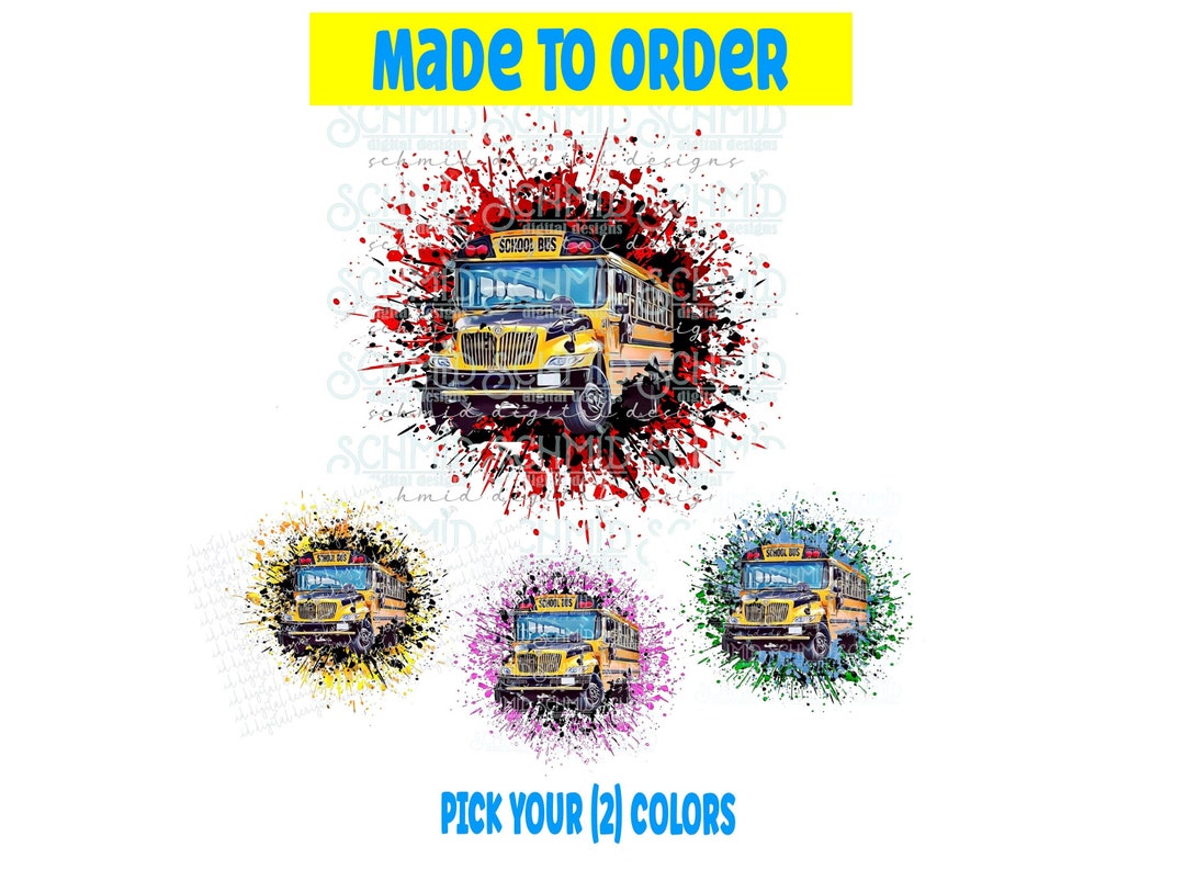 Custom, Bus Driver Splatter, School Bus Driver, Bus Driver Design ...