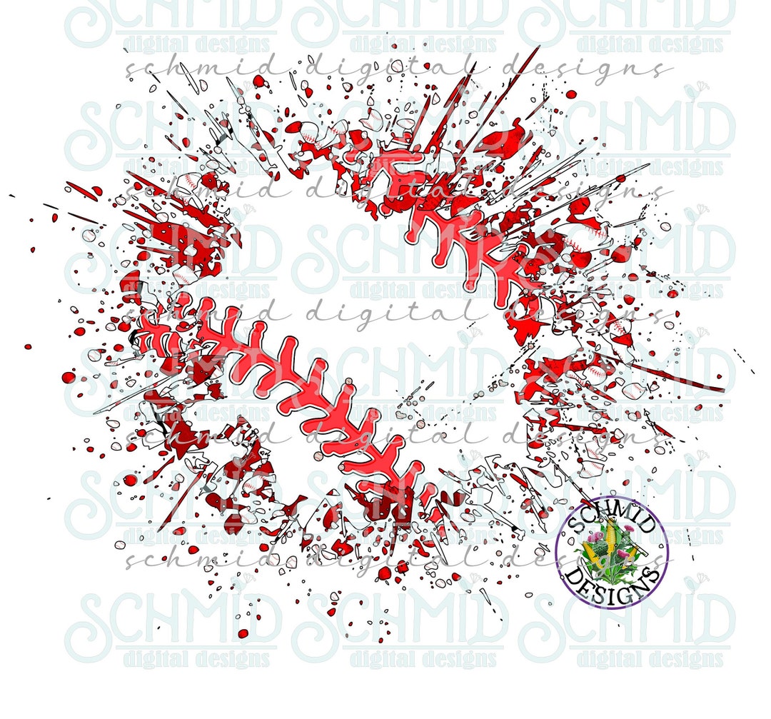 Red Splatter Baseball Png, Baseball Png, Baseball Background Png ...