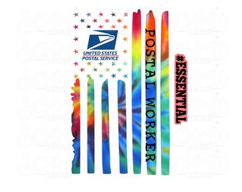 Postal Worker Flag Svg | Etsy