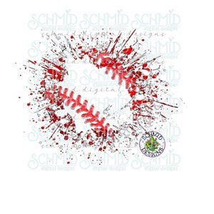 Red Splatter Baseball Png, Baseball Png, Baseball Background Png ...