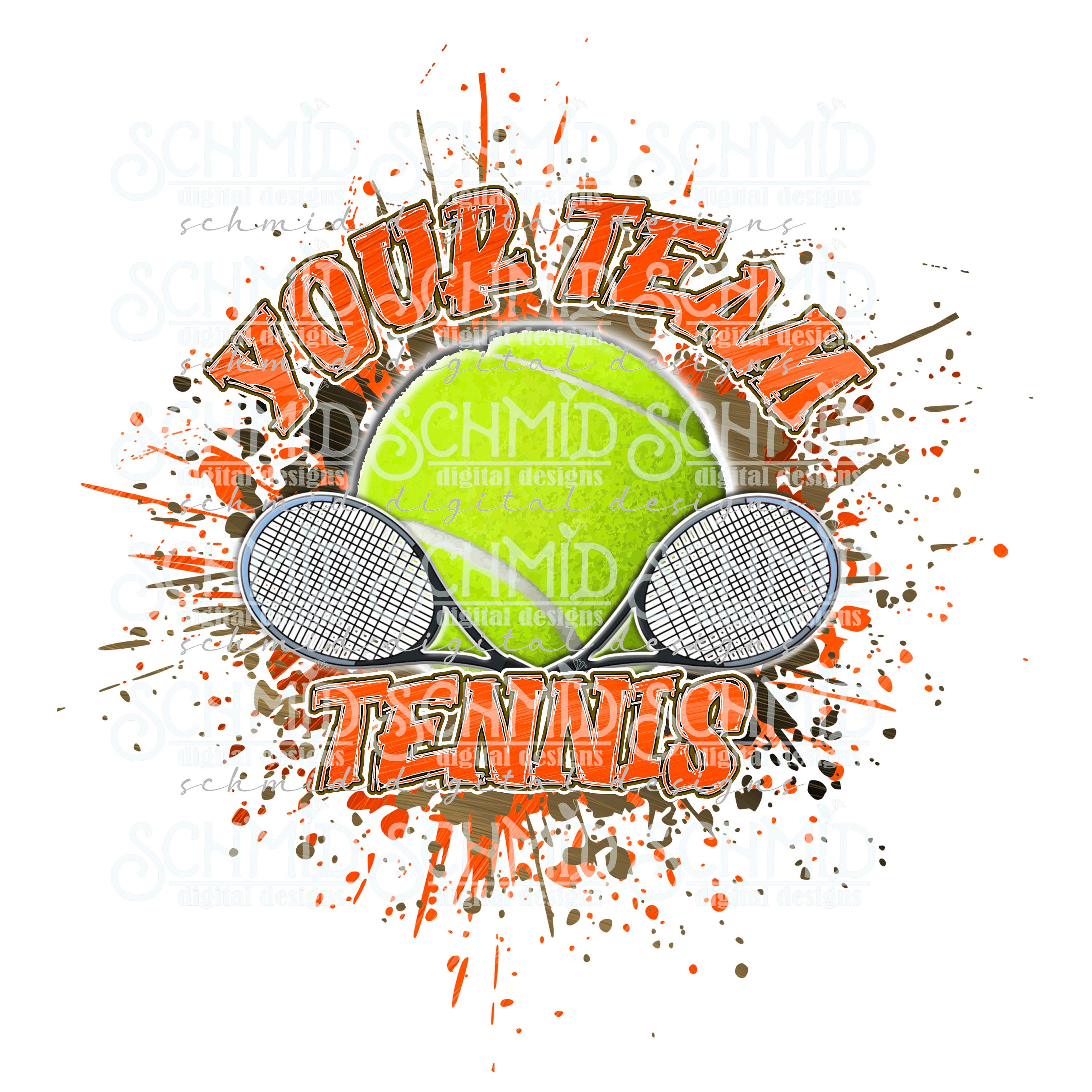 Personalized Tennis TEAM PNG, Tennis Team Png, Tennis Team Deigns ...