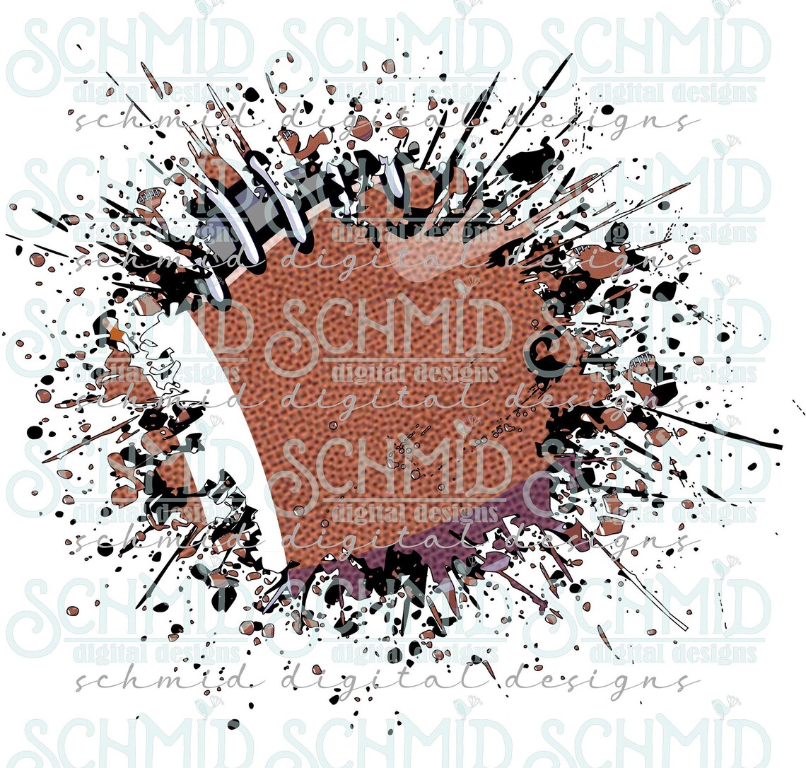 Splatter Football PNG /football Mascot PNG / Mascot Design/ - Etsy