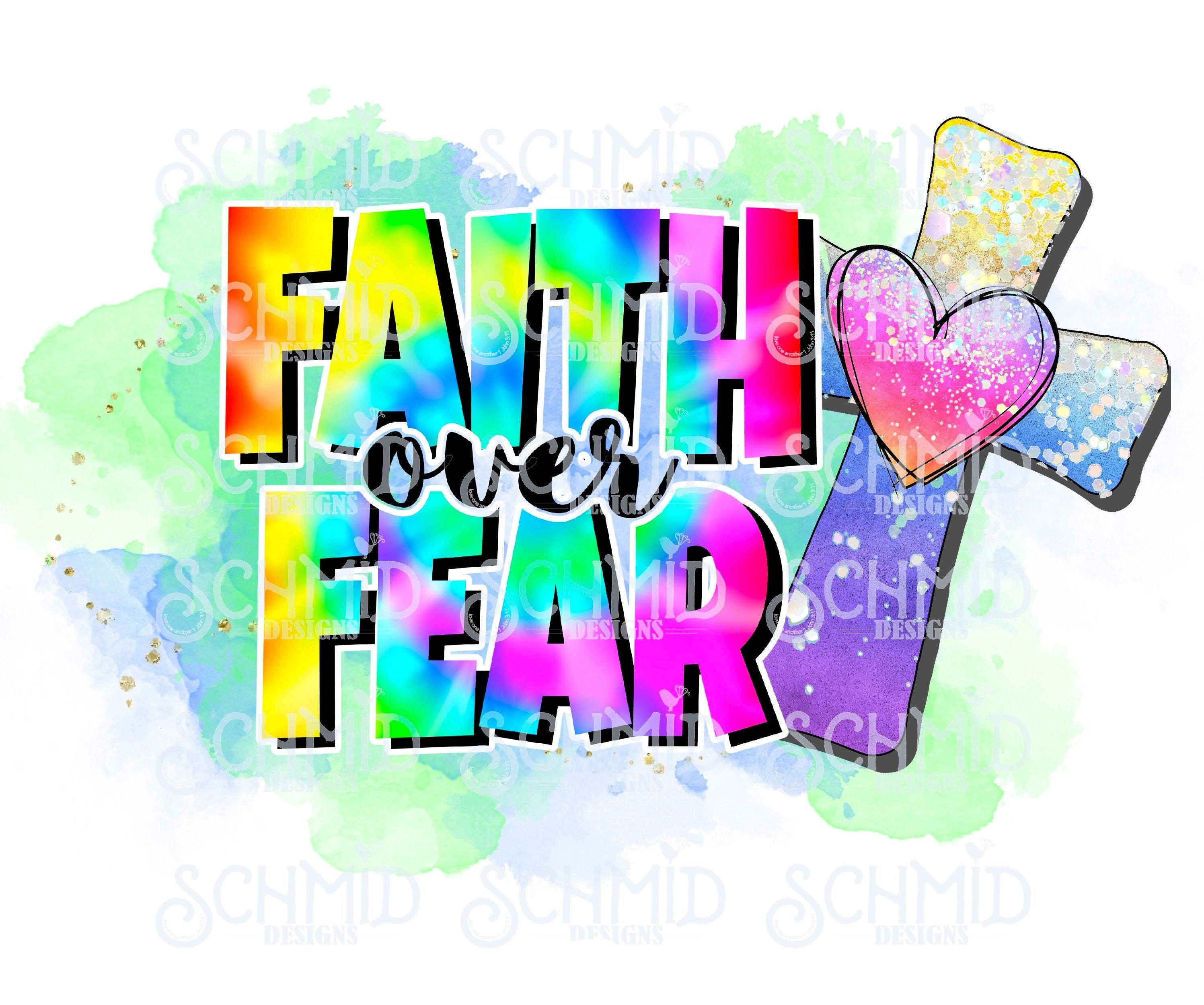 Faith Over Fear PNG / Digital Design - Etsy