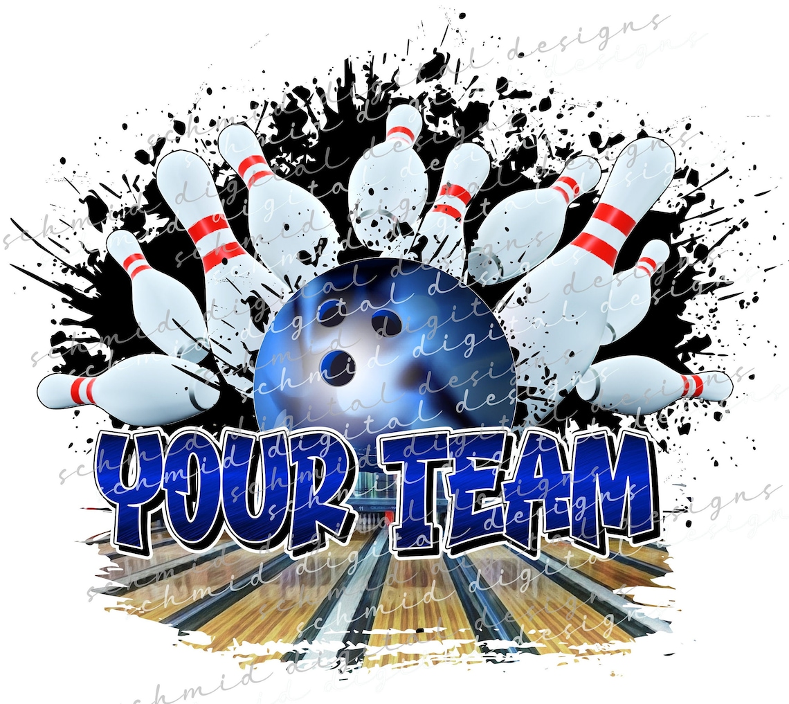 MADE TO ORDER Bowling Png Bowling Design Bowling Team Png - Etsy