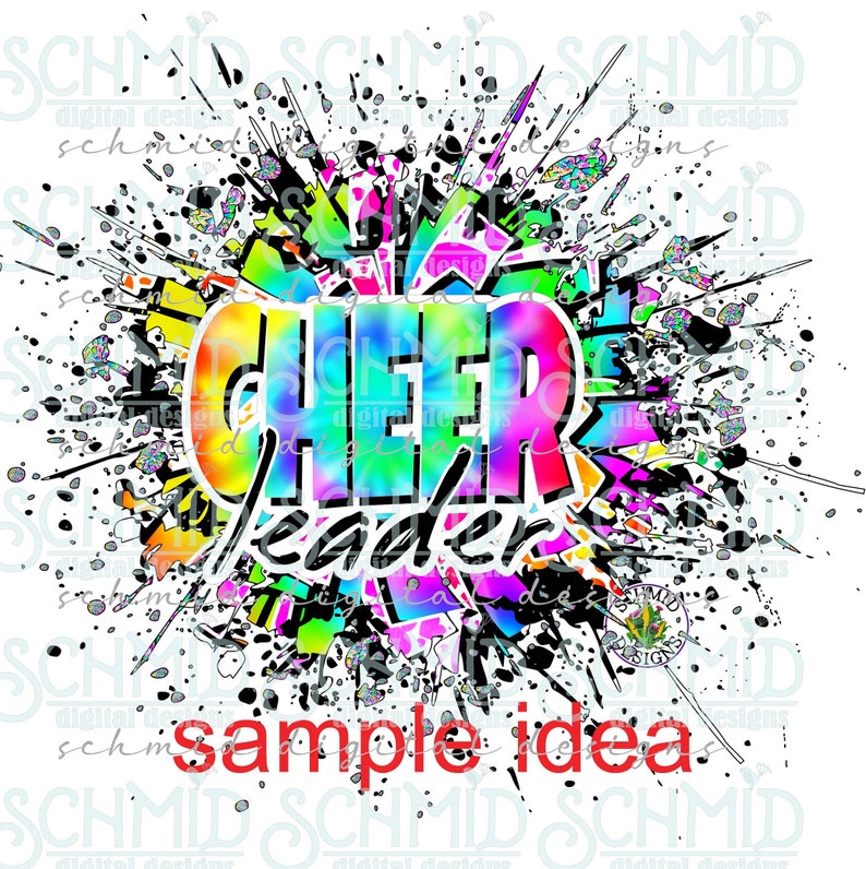 SPLATTER Cheer Png Cheerleading Png Cheerleading Shirt - Etsy