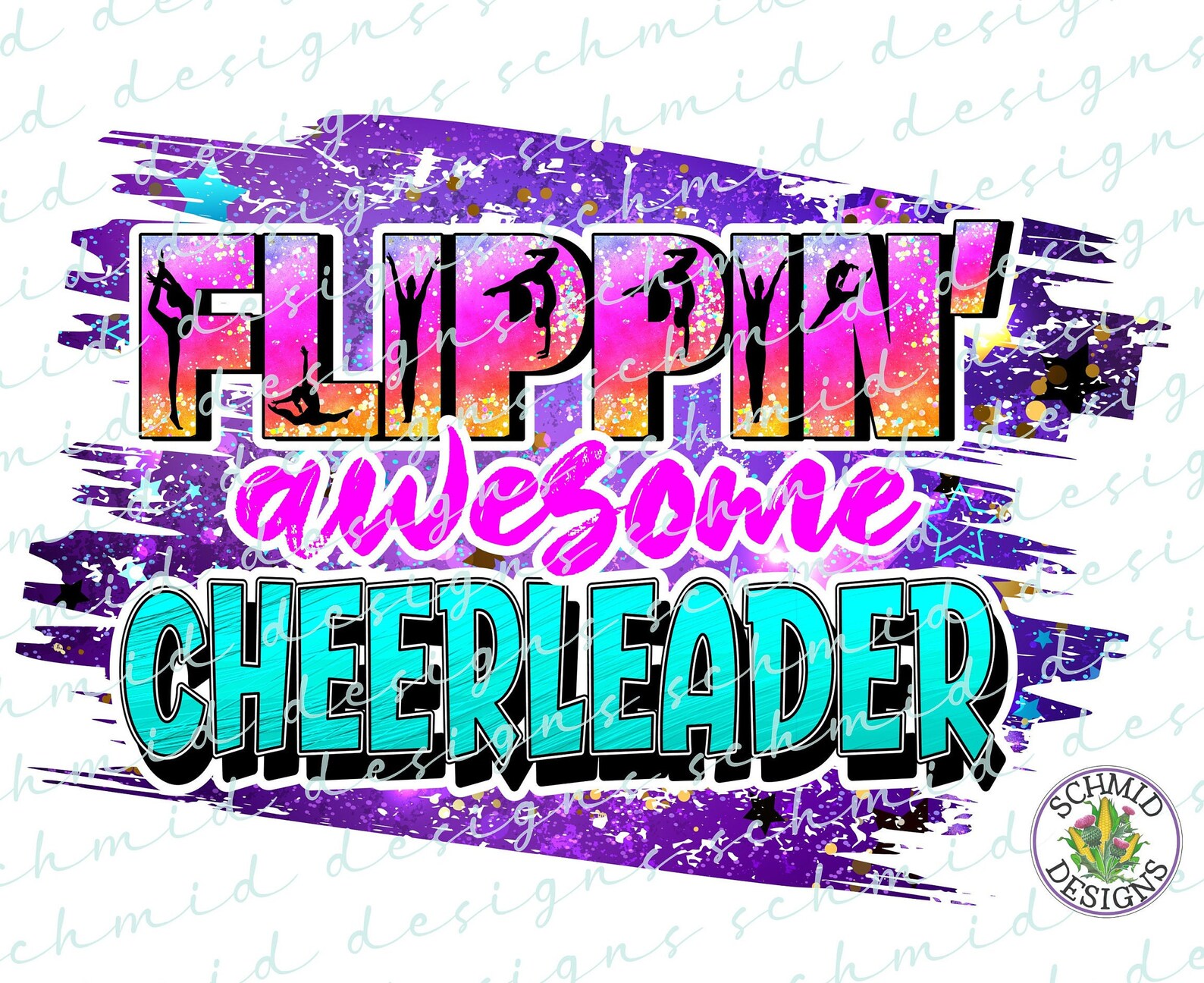 FLIPPIN' Awesome Cheer Png Cheerleading Png - Etsy