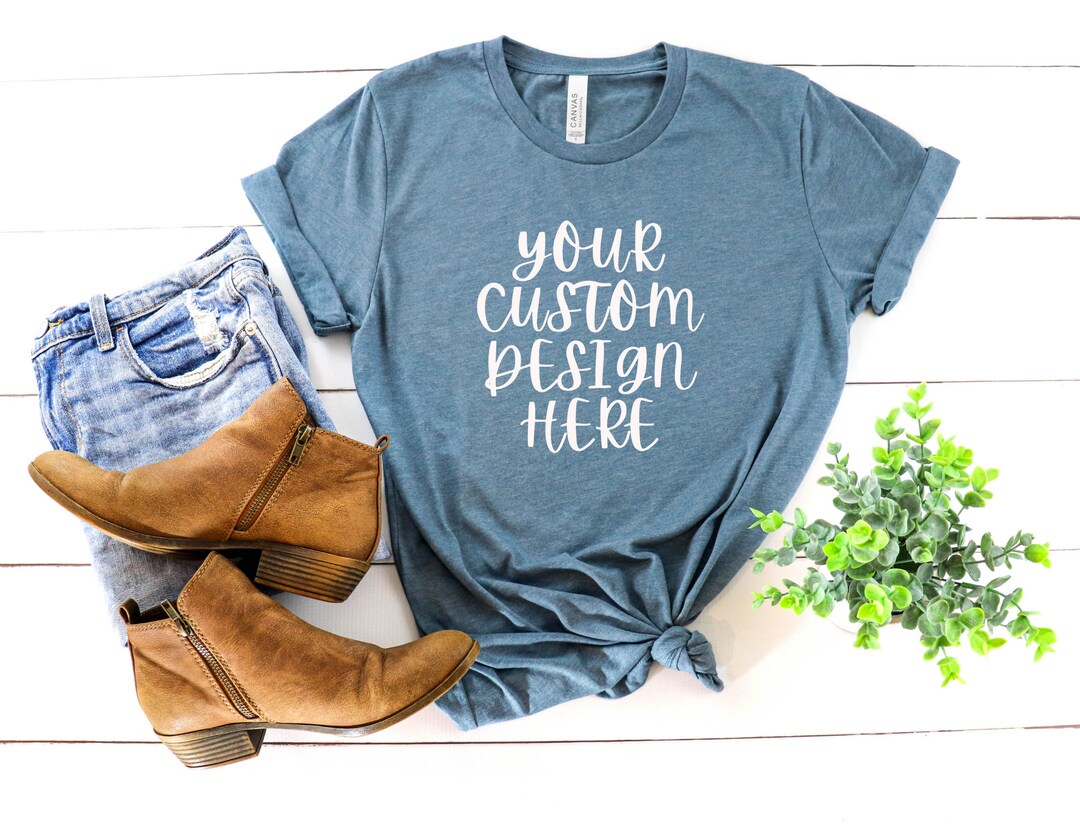 Custom Bella Canvas T-shirt: Personalized Quote Tee - Etsy