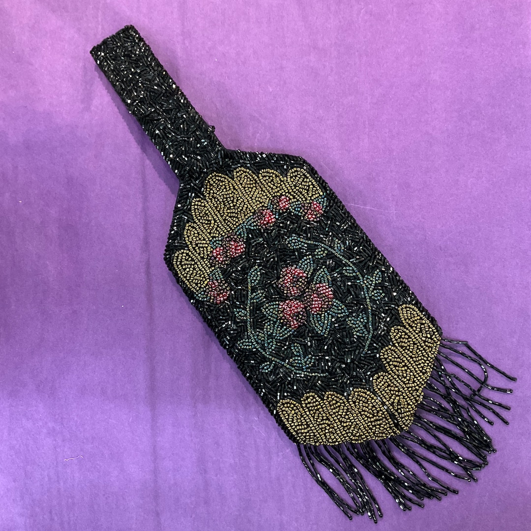 Vintage Flapper Style Beaded Evening Bag by Isabella James - Etsy