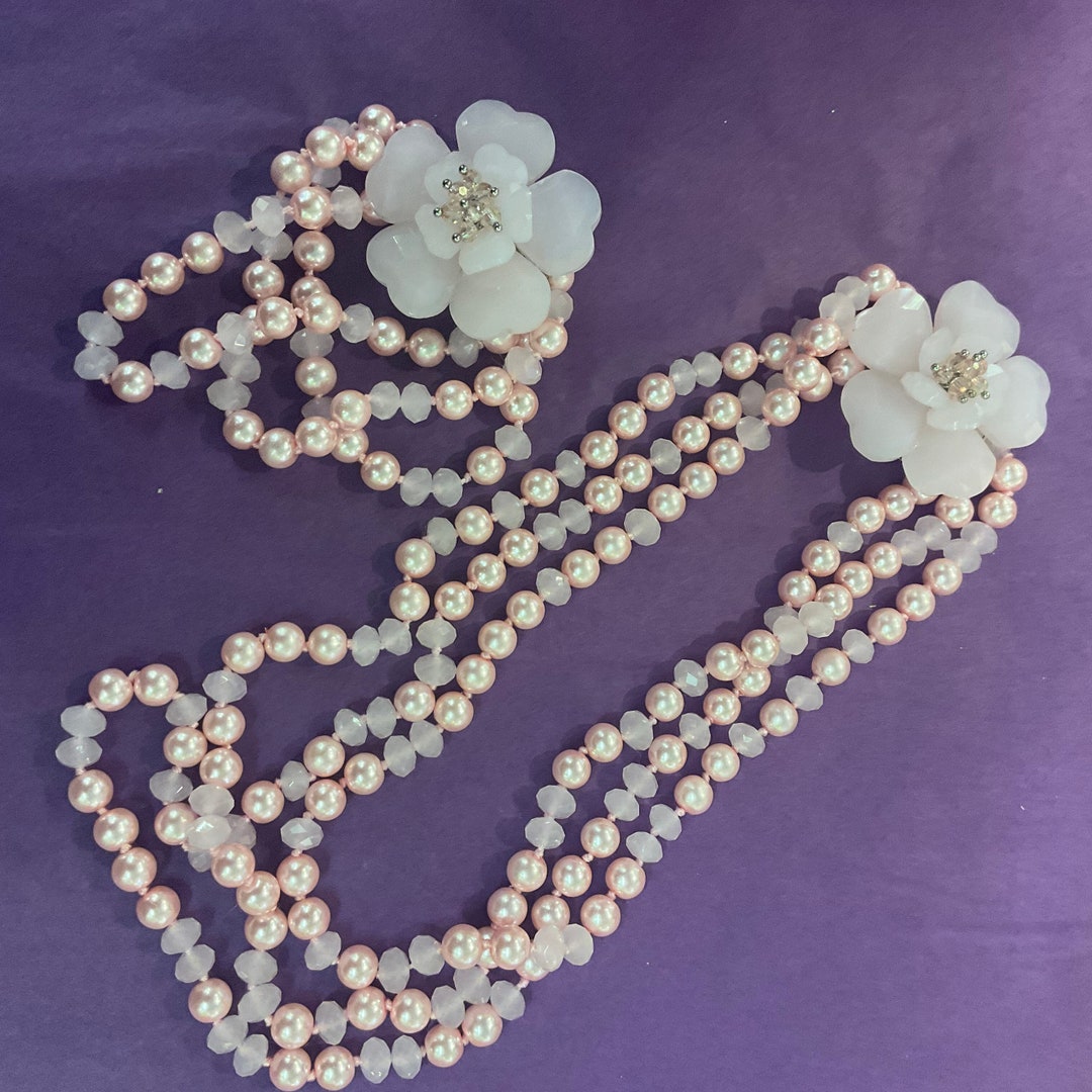 Vintage Butler & Wilson Crystal Beaded Necklace and Bracelet Set - Etsy UK