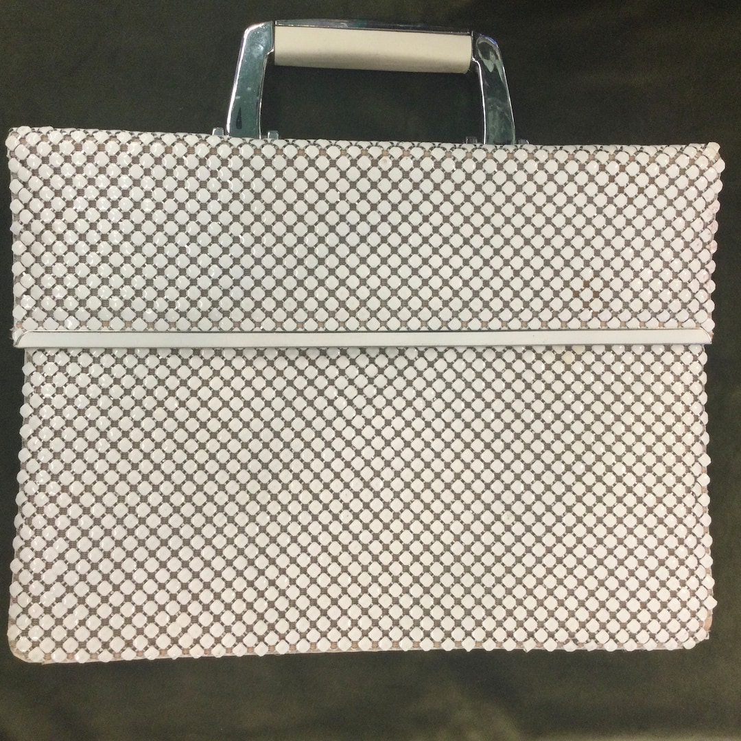 Vintage 1970s/ 80s White Chain Mail Satchel Style Handbag - Etsy