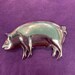 Vintage Butler and Wilson Large Silver Tone/pewter Pig Brooch. Pig ...