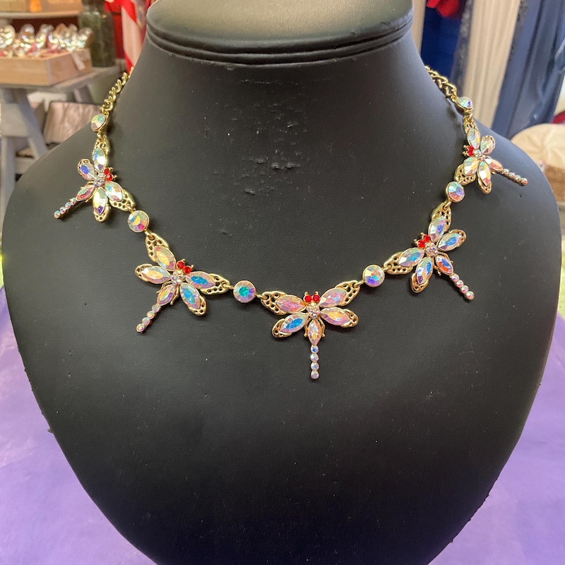 Dragonfly Necklace - Etsy UK