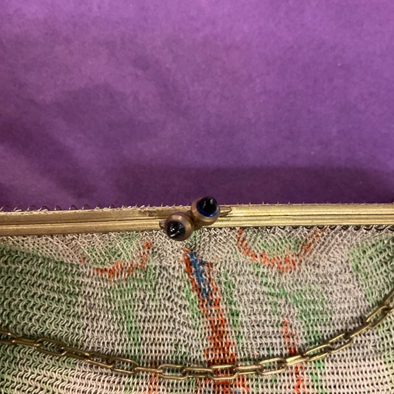 Antique 1920s original Fine Chain Mail Mesh Evening B… - Gem