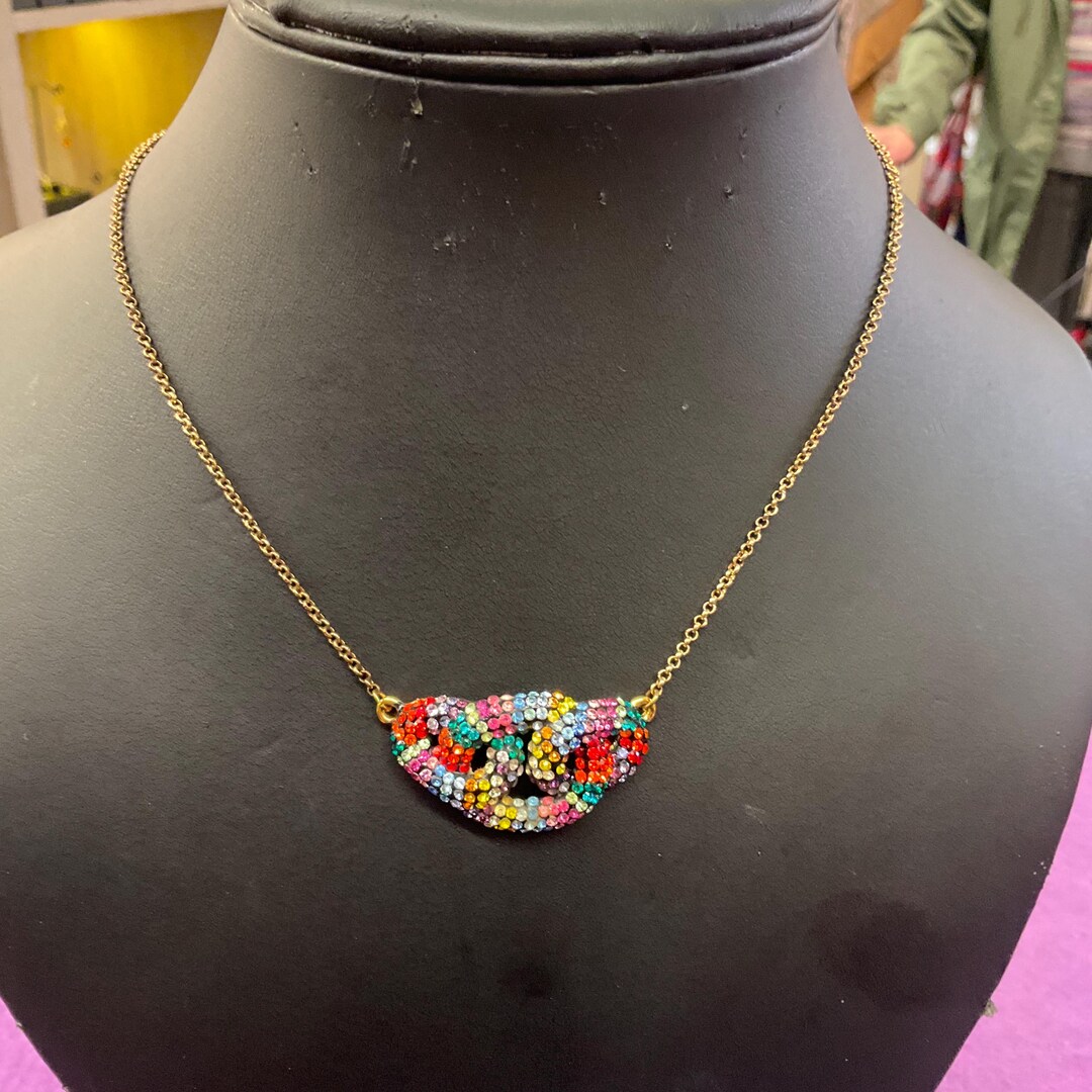 Vintage Butler and Wilson Crystal Celtic Knot Pendant, Rainbow ...