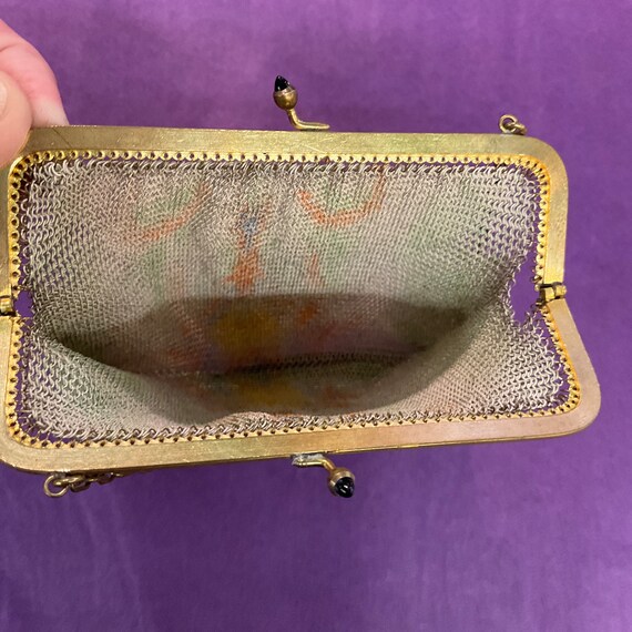 Antique 1920s original Fine Chain Mail Mesh Evening B… - Gem